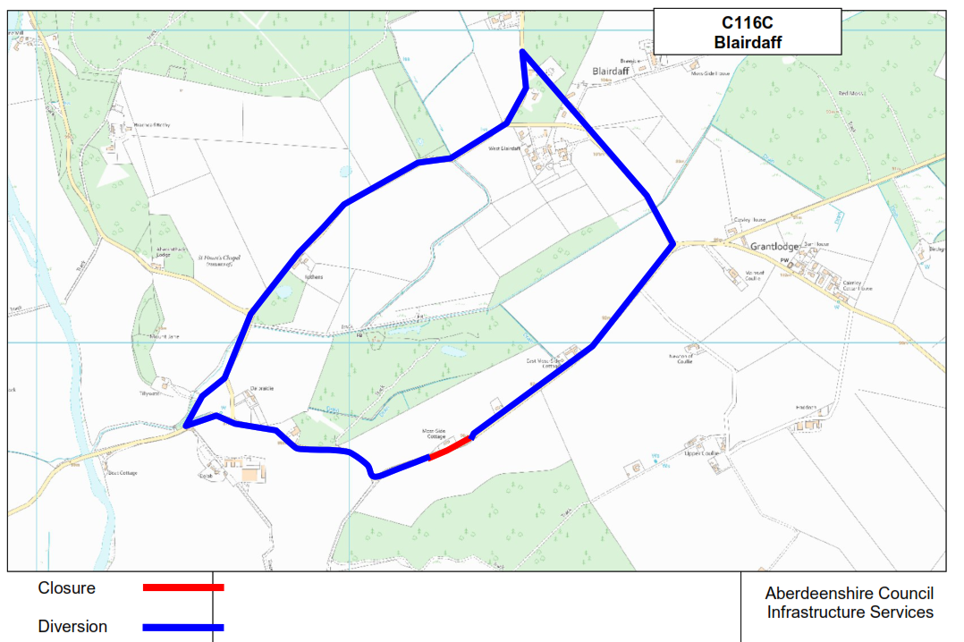 ROAD CLOSURE – BLAIRDAFF – MON 3RD MAR TO FRI 7TH MAR 2025 – Cluny ...